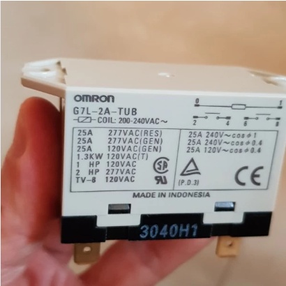 Jual G7L 2A TUB G7L-2A-TUB 200 - 240VAC General Purpose Relay PO73 ...