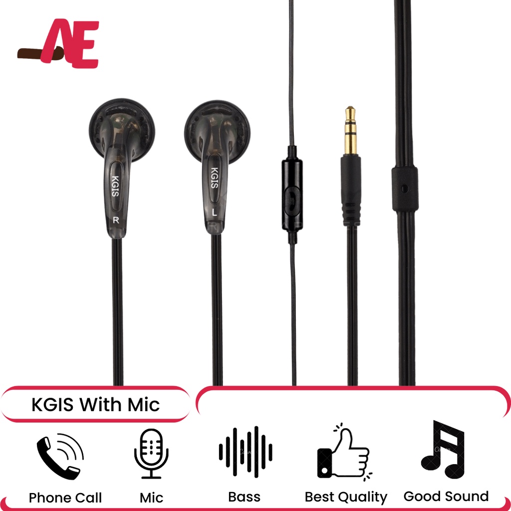 Jual KGIS With Mic HiFi Bass Earphone Kere Hore Earbud New Legend Sound ...