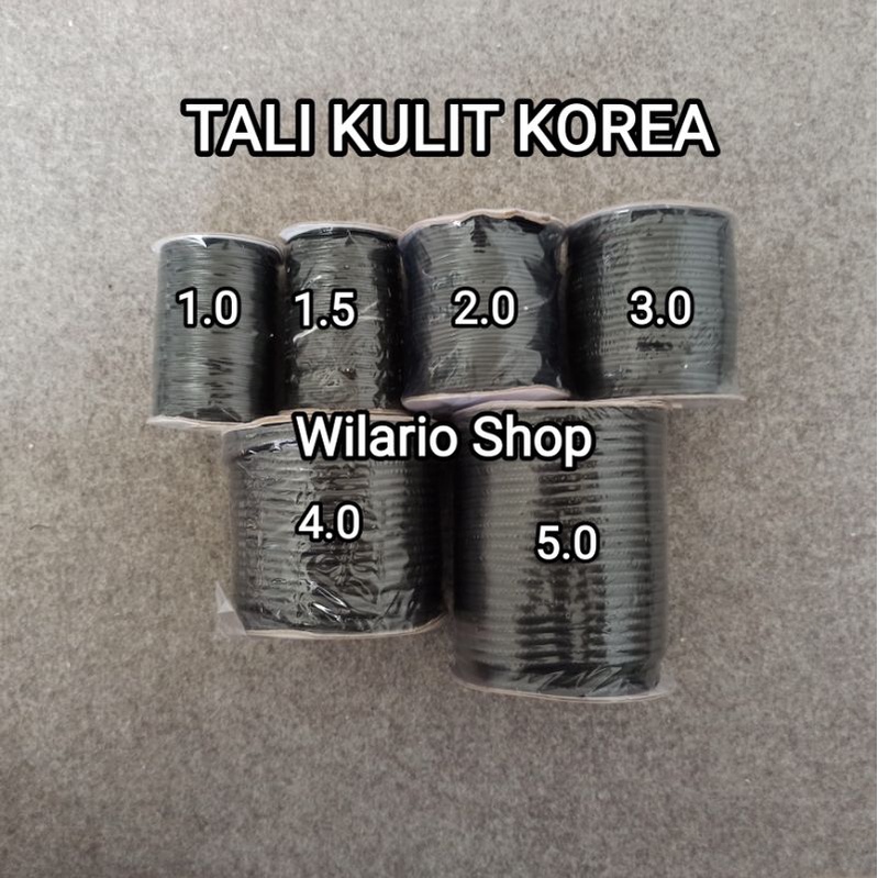 Jual 1 ROLL TALI KOREA | TALI KOREA HITAM | TALI GELANG | TALI KALUNG ...