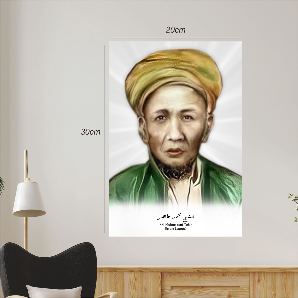 Jual Foto Poster KH Muh Tohir / Imam Lapeo (KY0037) Ulama Wall Decor ...