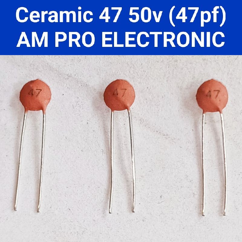 Jual Ceramic 47pf 50v Kapasitor Keramik 47 pf Capacitor | Shopee Indonesia