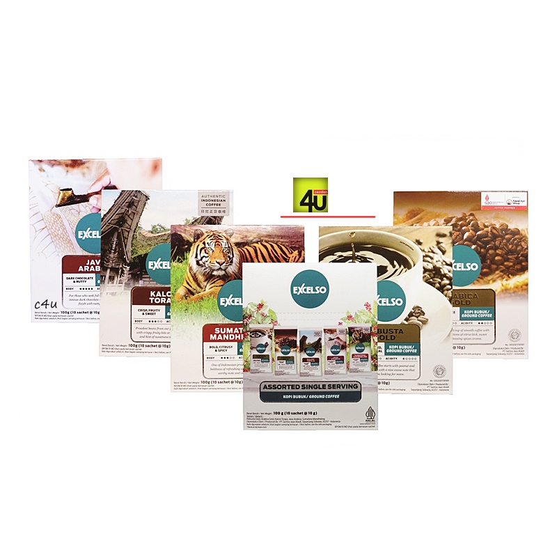 Jual Excelso - Single Serving Ground Coffee - BOX isi 10 sachet ...
