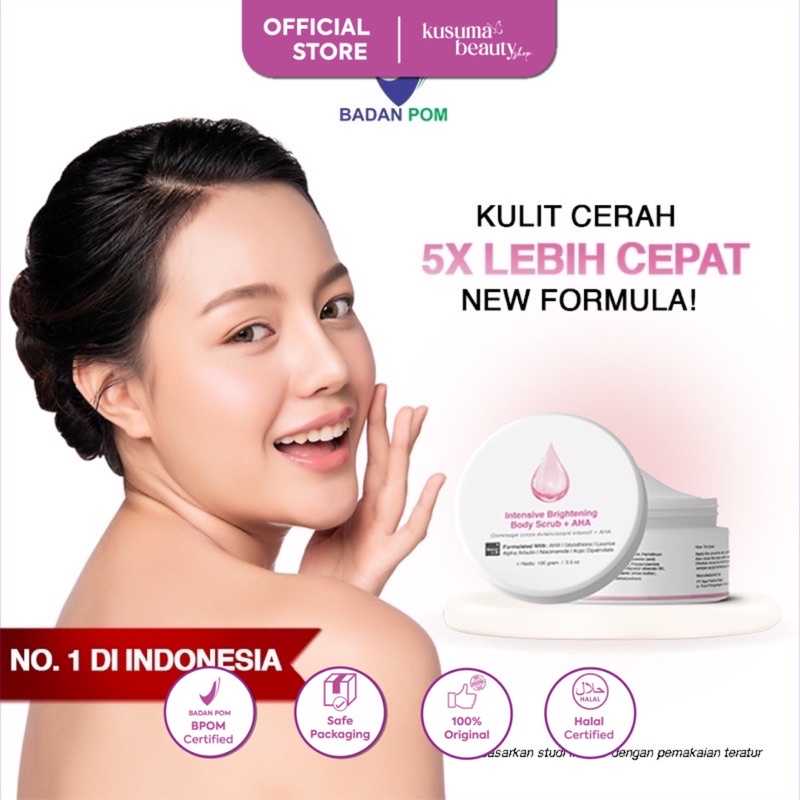 Jual Beaudelab Intensive Brightening Body scrub + AHA 100gr | Shopee ...