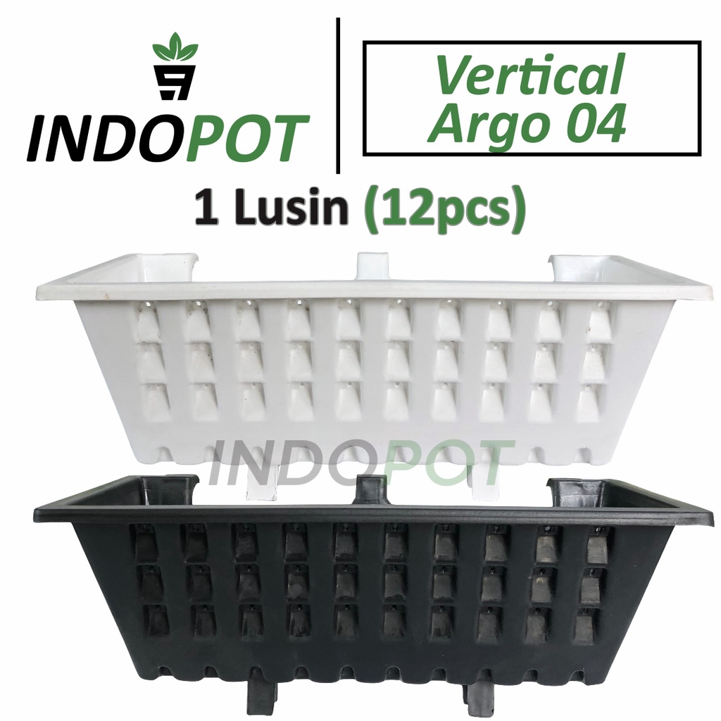 Jual (12pcs) Dinding Tempel ARGO 04 BJP Pot Panjang Hitam Putih ...