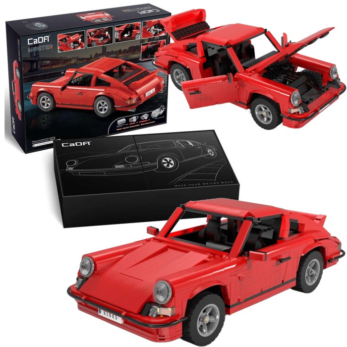 Jual Double E CaDA Master Bricks C61045W Retro Classic Sports Car Motor ...