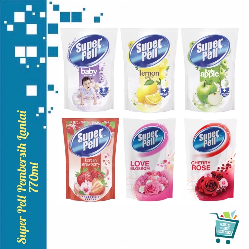 Jual Super Pell / Superpell Cairan Pembersih Lantai 500ml / 770ml ...