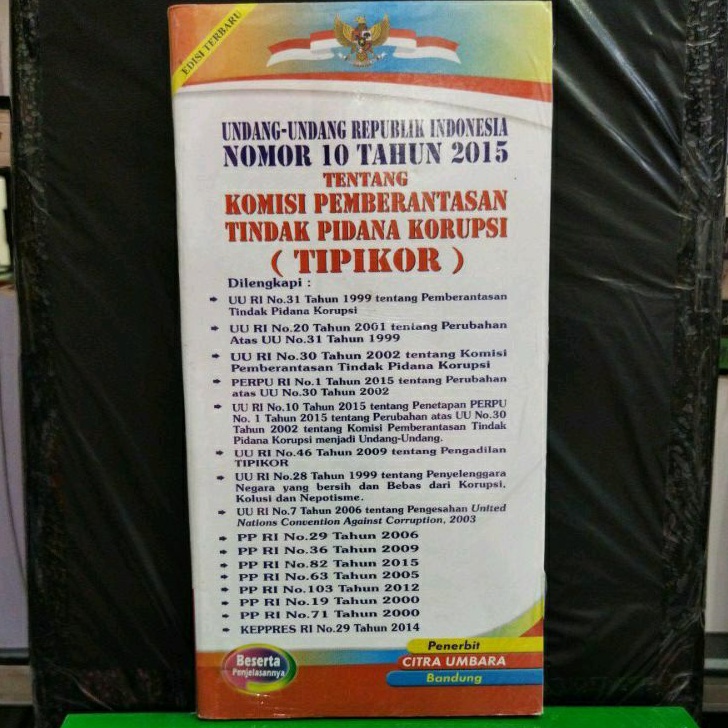 Jual UNDANG - UNDANG TINDAK PIDANA KORUPSI ( TIPIKOR ) | Shopee Indonesia