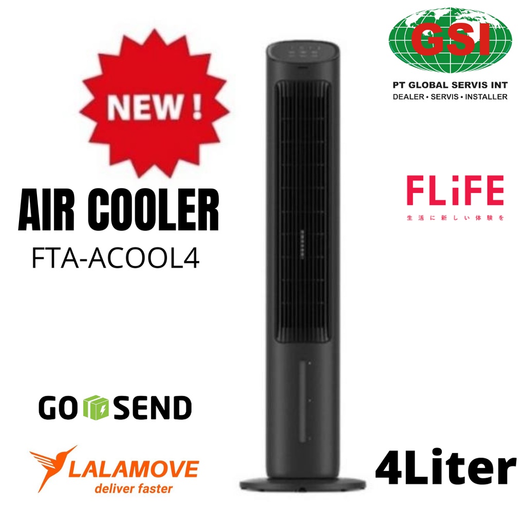 Jual Air Cooler FLIFE Tower Fan FTA-ACOOL4 4 Liter | Shopee Indonesia