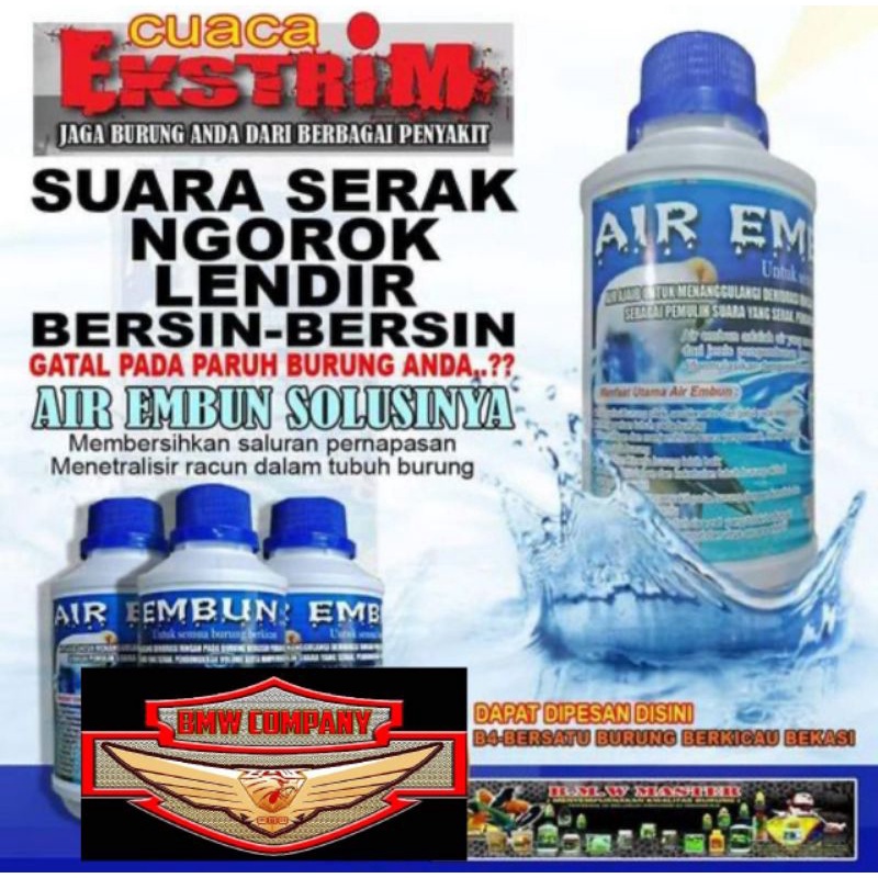 Jual AIR EMBUN MINERAL ISOTONIK ISI 300 ML/VITAMIN BURUNG AIR EMBUN ...