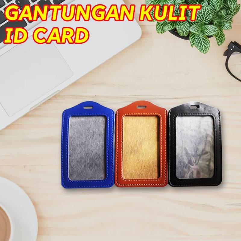 Jual Tempat Id Card Name Tag Kulit PU Waterproof isi 10 pcs | Shopee ...