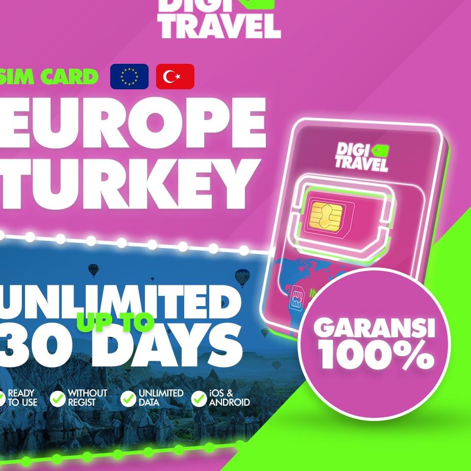 Jual Kekinian !! DIGI TRAVEL Sim Card Europe Eropa Unlimited ...