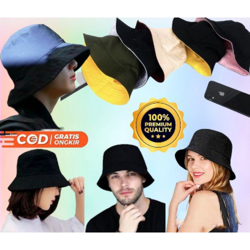 Jual TOPI BUCKET POLOS KEKINIAN DAN TRENDY | Shopee Indonesia