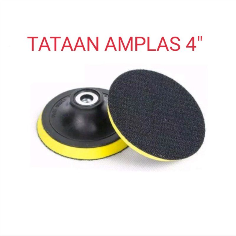 Jual TATAkAN AMPLAS BULAT VELCRO GERINDA 4 INCH PAD PEREKAT GERINDA ...