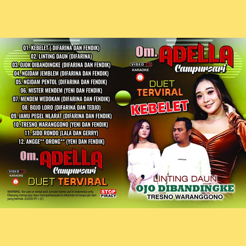 Jual KASET VCD OM ADELLA CAMPURSARI DUET JOS | Shopee Indonesia
