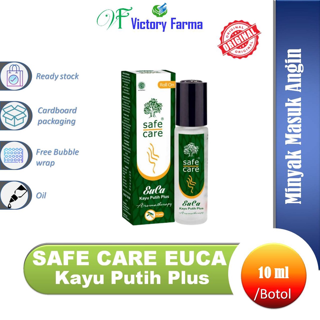 Jual Safe Care Euca Kayu Putih Plus botol @ 10 ml/ minyak angin/ aromaterapi | Shopee Indonesia
