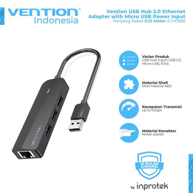 Jual Vention USB to LAN RJ45 Ethernet USB to RJ45 Adapter | Shopee ...