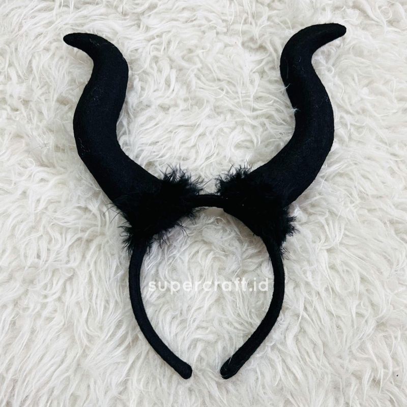 Jual Bando Maleficent Devil Kostum Halloween Hitam Merah Kostum ...