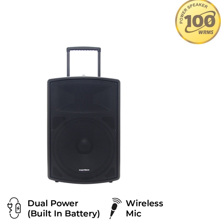 Jual PAS PRO 12F3 SPEAKER PORTABLE POLYTRON FREE MIC 2 UNIT POLYTRON ...