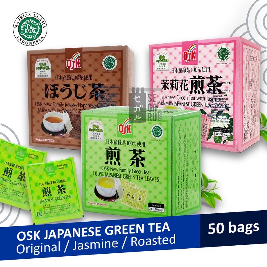 Jual OSK Japanese Green Tea | Teh Hijau Jepang Halal (50 Sachet) | Shopee Indonesia