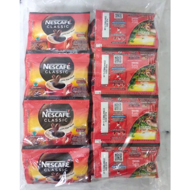 Jual Nescafe Classic Sachet 2gr - 1 pack isi 60 sachet KEMASAN BARU ...