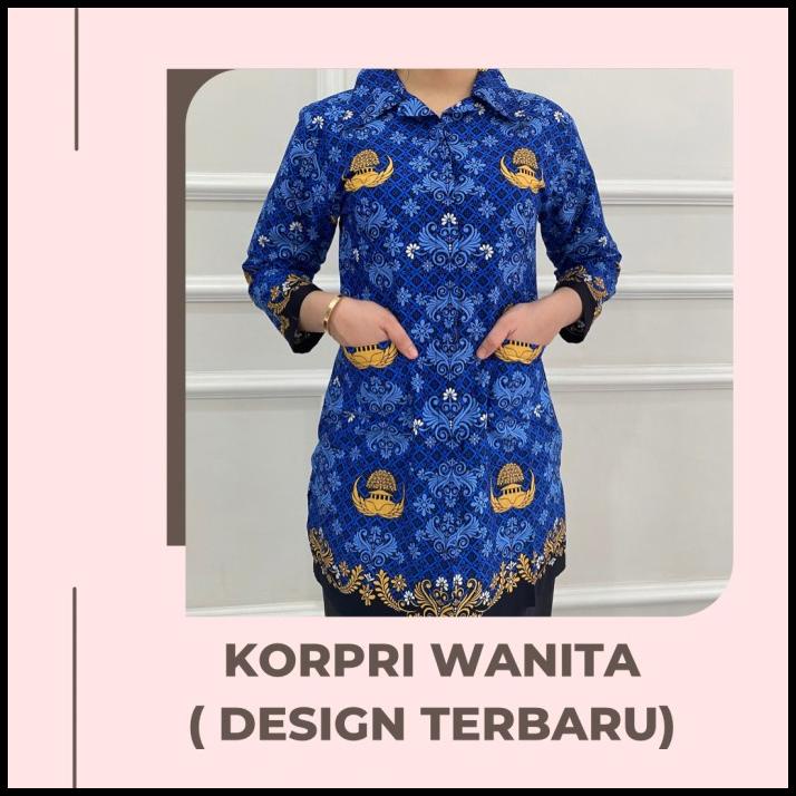 Jual Seragam Batik Baju Korpri Wanita Terbaru / Baju Batik Kopri Baru | Shopee Indonesia
