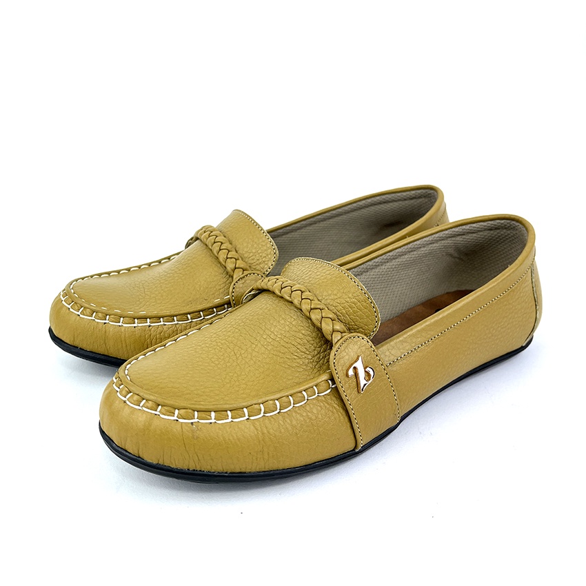 Jual Sepatu Kulit Wanita ZHR / Flat Shoes ZHR Bahan Kulit Sapi Asli ...