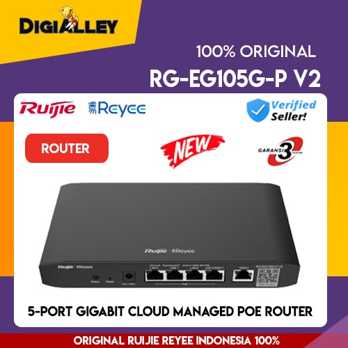 Jual Router Ruijie Reyee RG-EG105G-P V2 Reyee Cloud Managed PoE Router | Shopee Indonesia