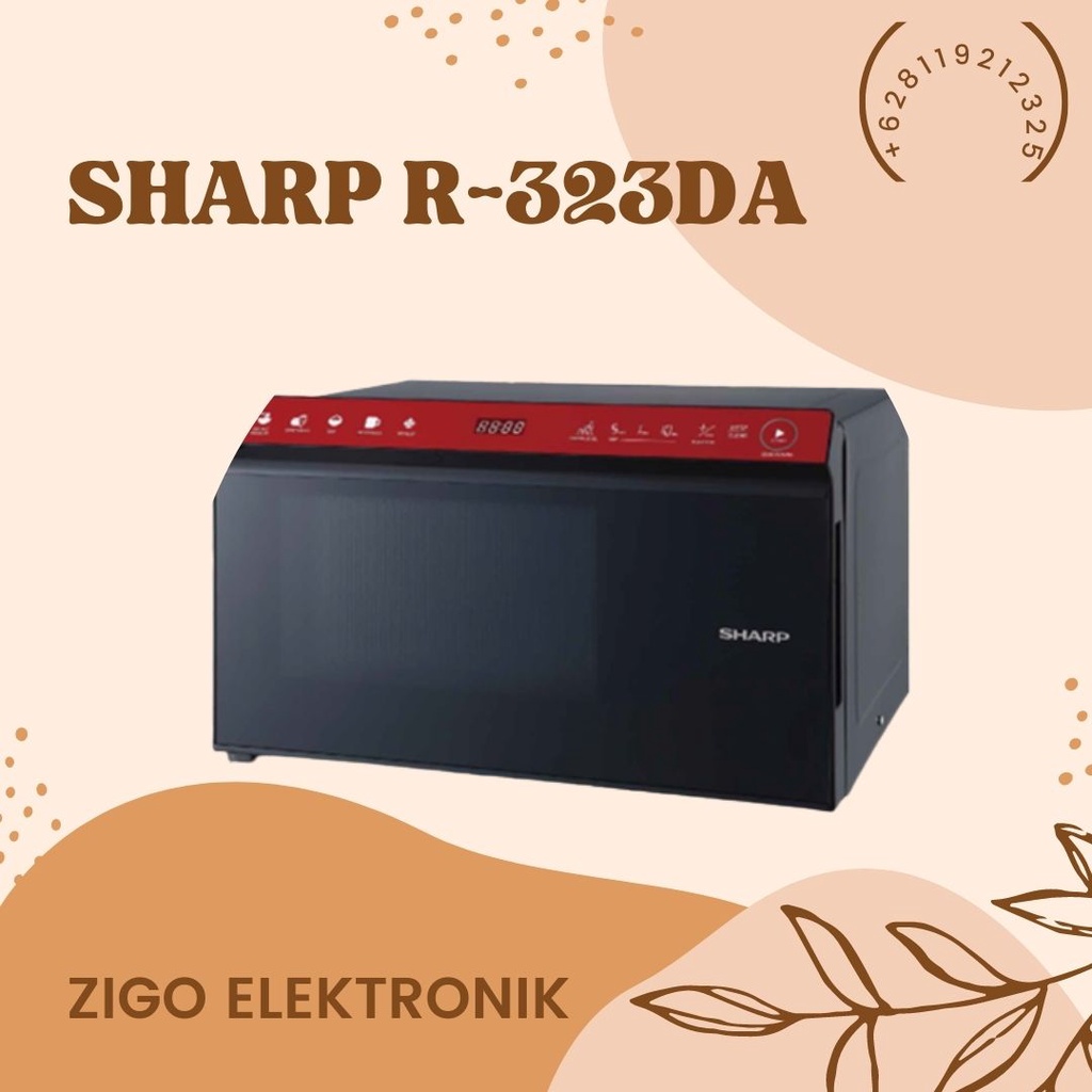 Jual Sharp R323DART Microwave Solo 23 Liter 850 Watt Digital Panel ...