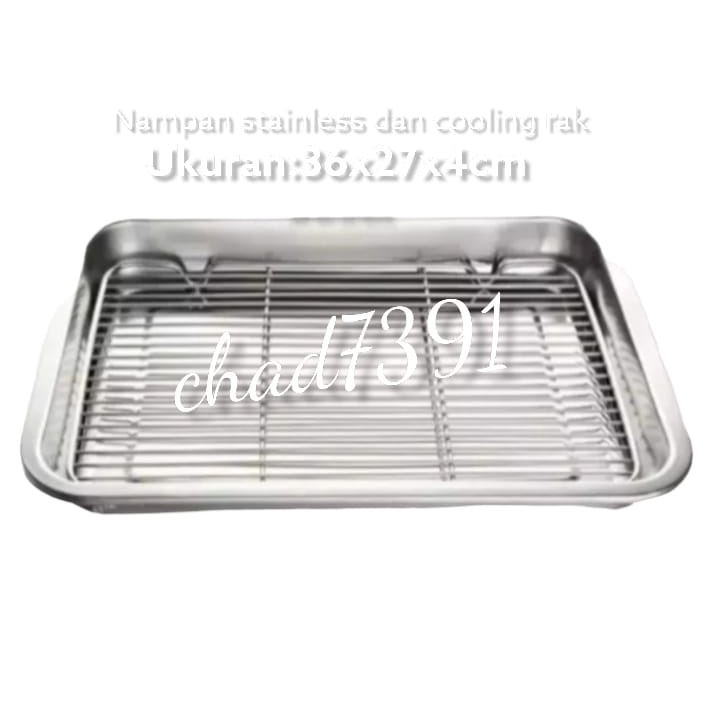 Jual nampan dan cooling rak stainles /baki peniris makanan/ pendingin ...