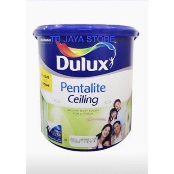 Jual DULUX PENTALITE CEILING PUTIH WHITE CAT KHUSUS PLAFON GYPSUM 25 KG ...