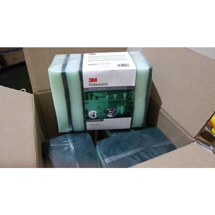 Jual Scotch Brite Spon Cuci Piring ( 3M Handpad Besar ) ID-31 isi 6pcs ...