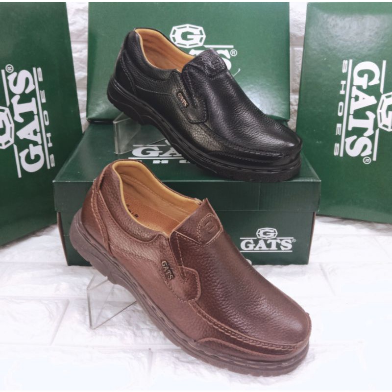 Jual sepatu kulit slip on pria GATS LB 5002 Original | Shopee Indonesia
