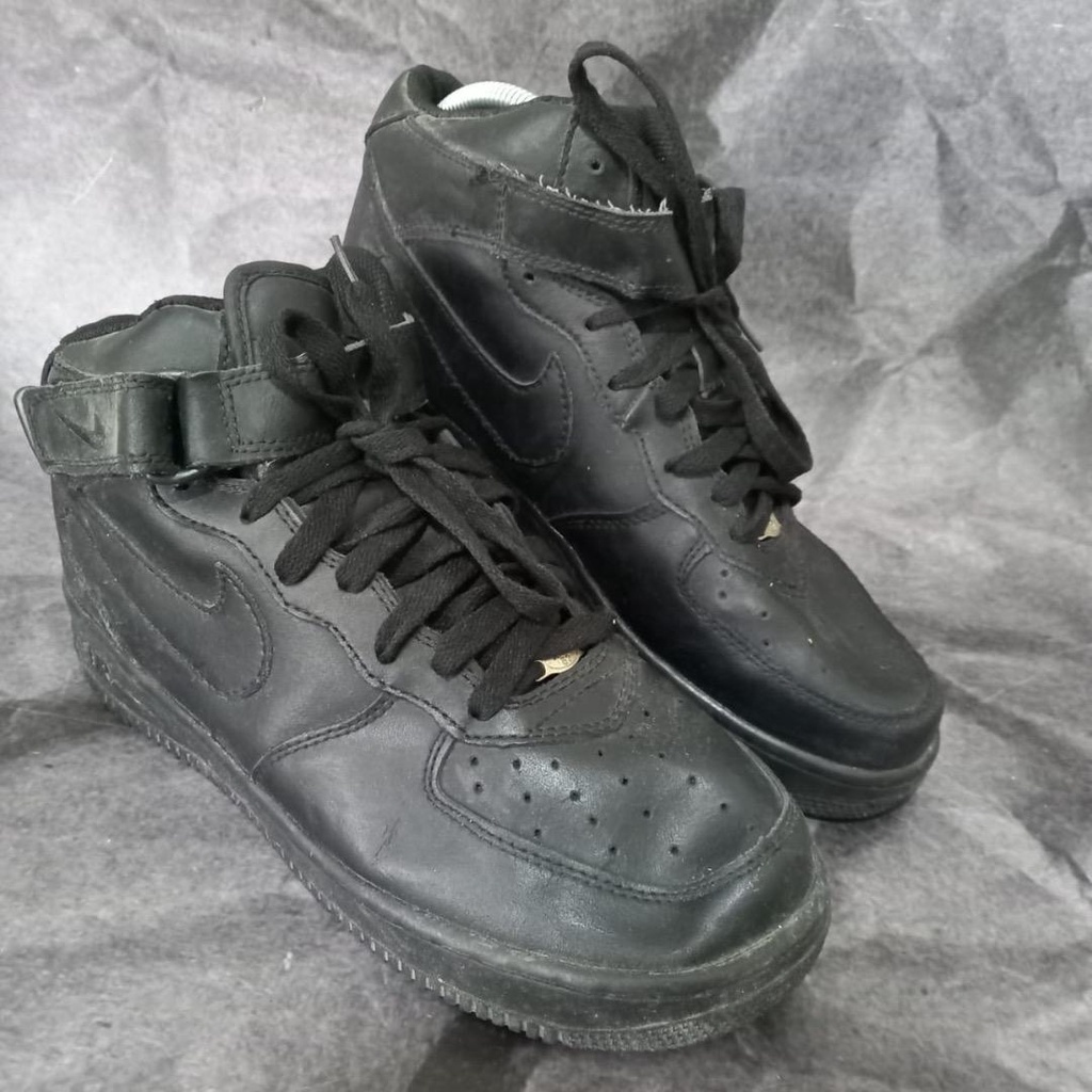 Jual sneakers nike Air Force 1 black high | Shopee Indonesia