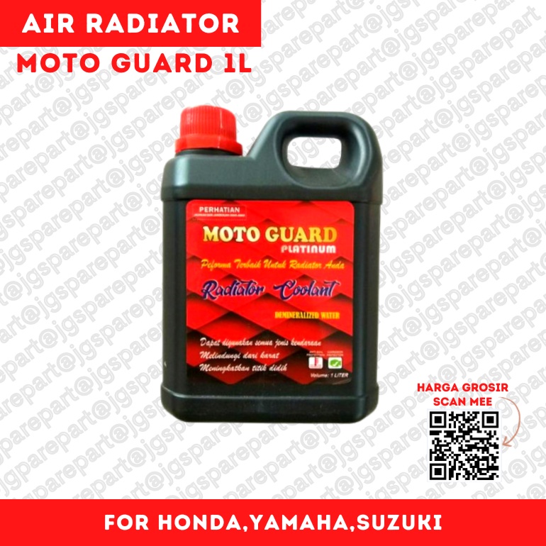 Jual Air Radiator Air Coolant Mobil/Motor Merk motoguard 1 Liter ...