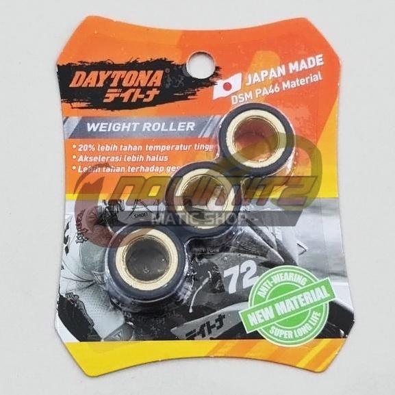 Jual Roller Daytona CVT Racing Japan Black Teflon 13gr ADV PCX Vario ...