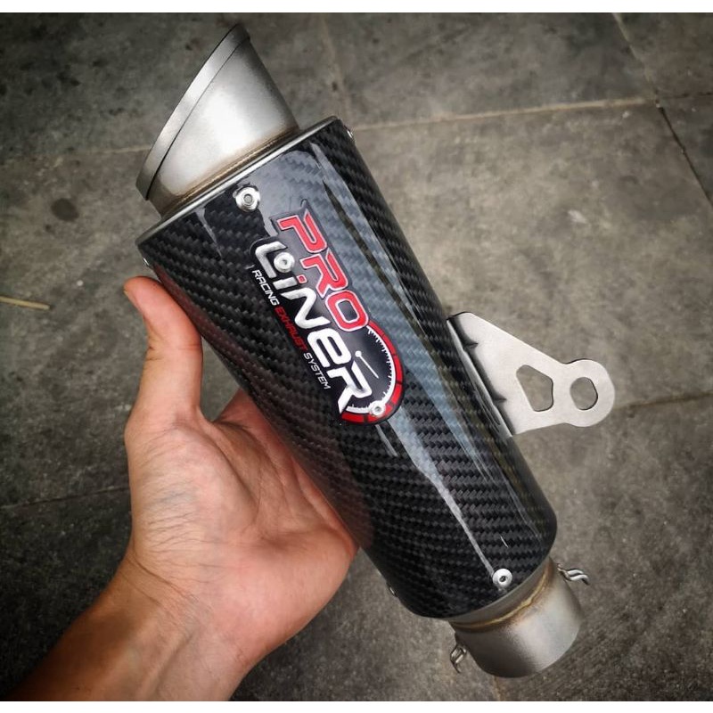 Jual knalpot Silincer Pro Liner Carbon PNP untuk Gsx/Ninja250fi/CBR250 ...