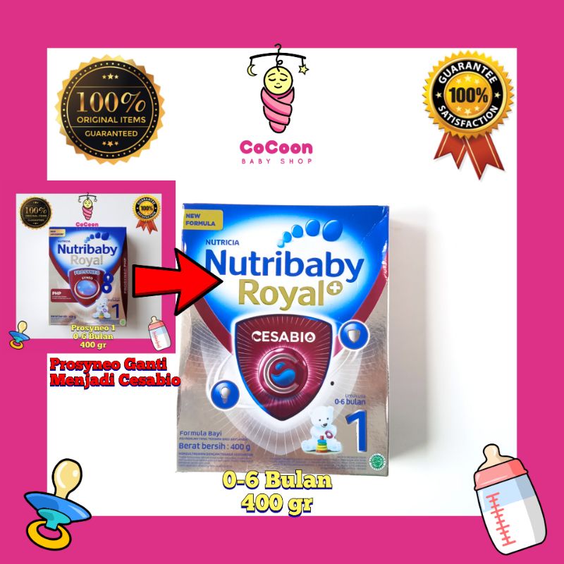Jual Susu Formula Bayi Nutribaby Royal Cesabio 1 0-6 Bulan 400g ...