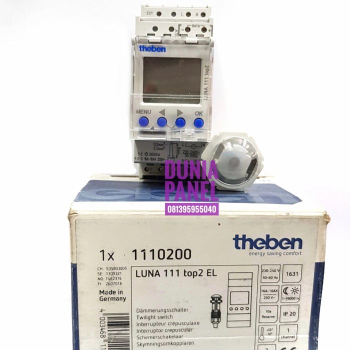 Jual Digital Counter Timer Theben Luna 111 Top2 El Original Timer ...