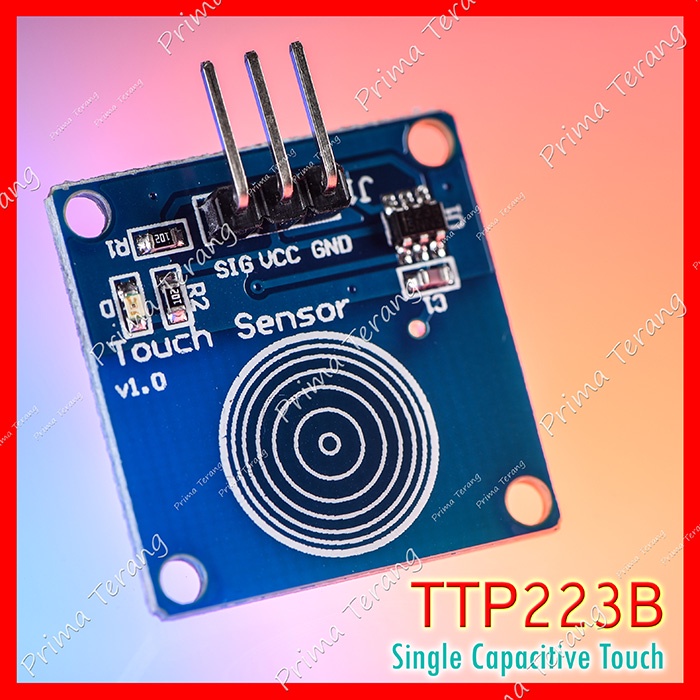 Jual TTP223B Sensor Sentuh Single Capacitive Touch Switch Sentuhan Biru ...