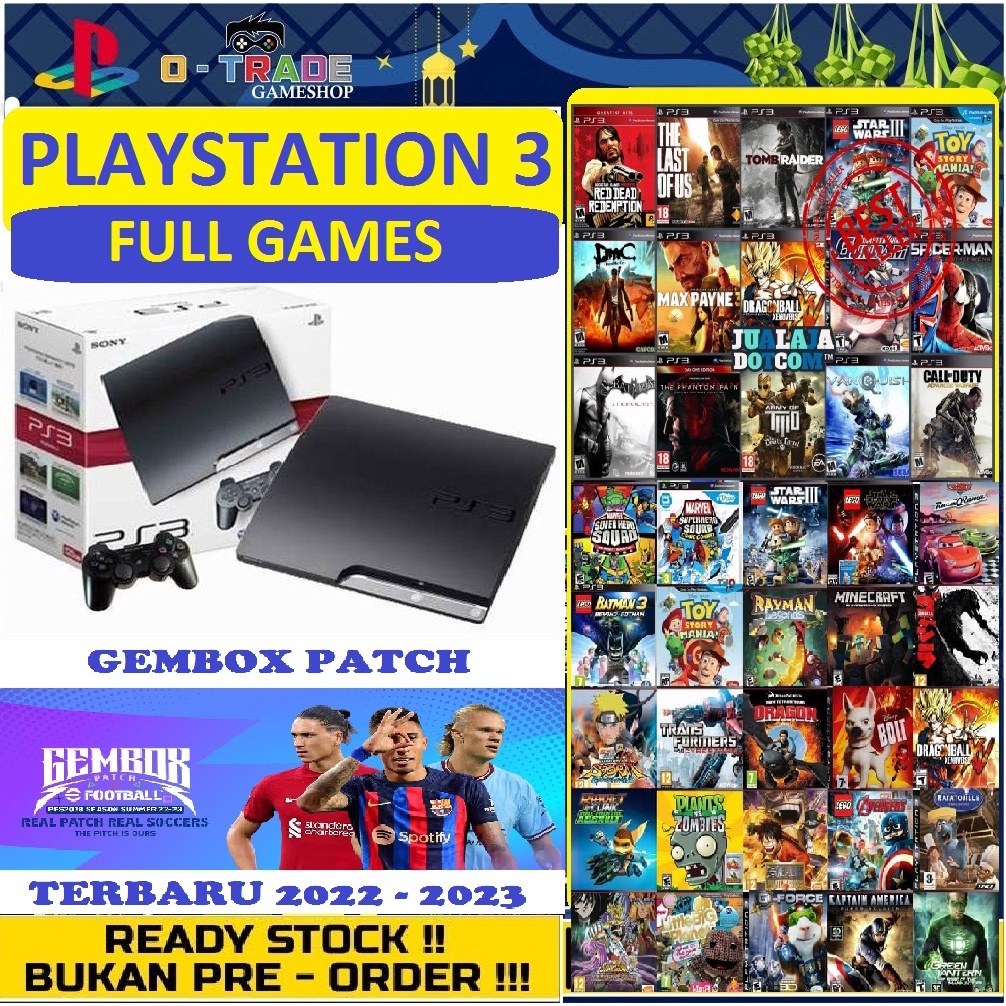Jual SONY PLAYSTATION PS 3 PS3 SLIM (Firmware Terbaru) FULL GAME BISA ...