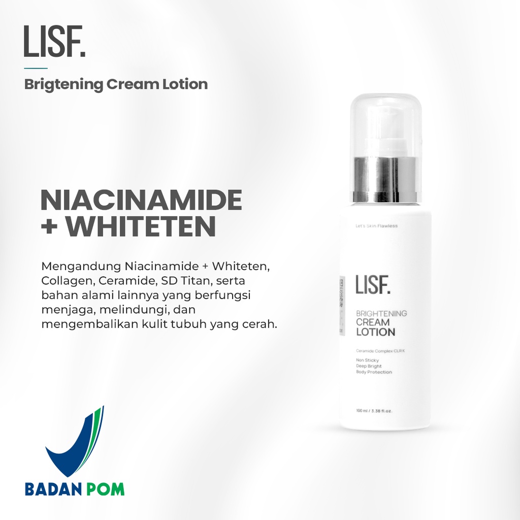 Jual LISF. WHITETEN + NIACINAMIDE + 1% CCK SD Titan Brightening Cream ...