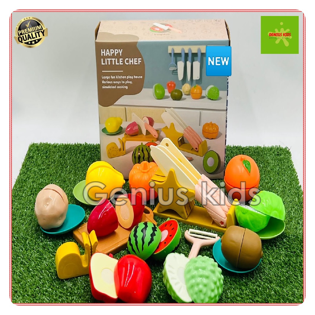 Jual Mainan Buah Potong Slash Fruit isi 13pcs - Mainan masak masakan ...