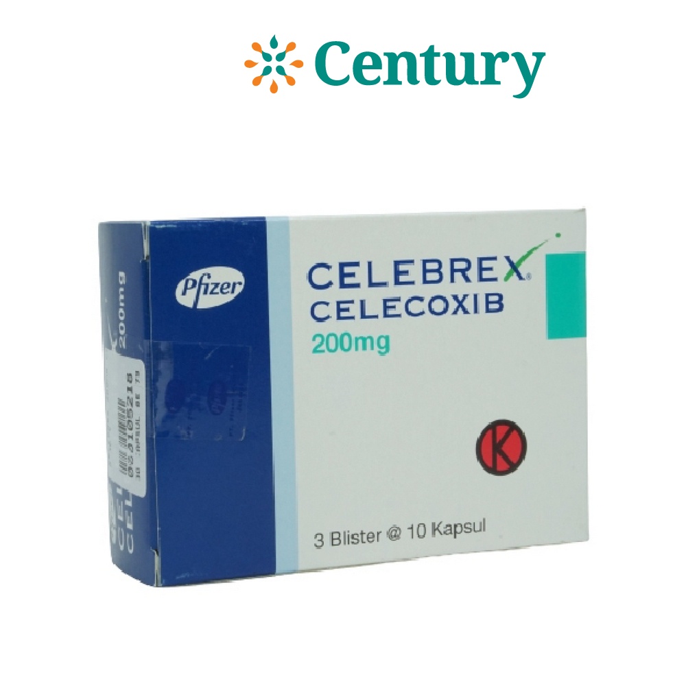 Jual CELEBREX 200 MG 1 BLISTER ISI 10 KAPSUL/CELECOXIB/REMATIK/RADANG ...