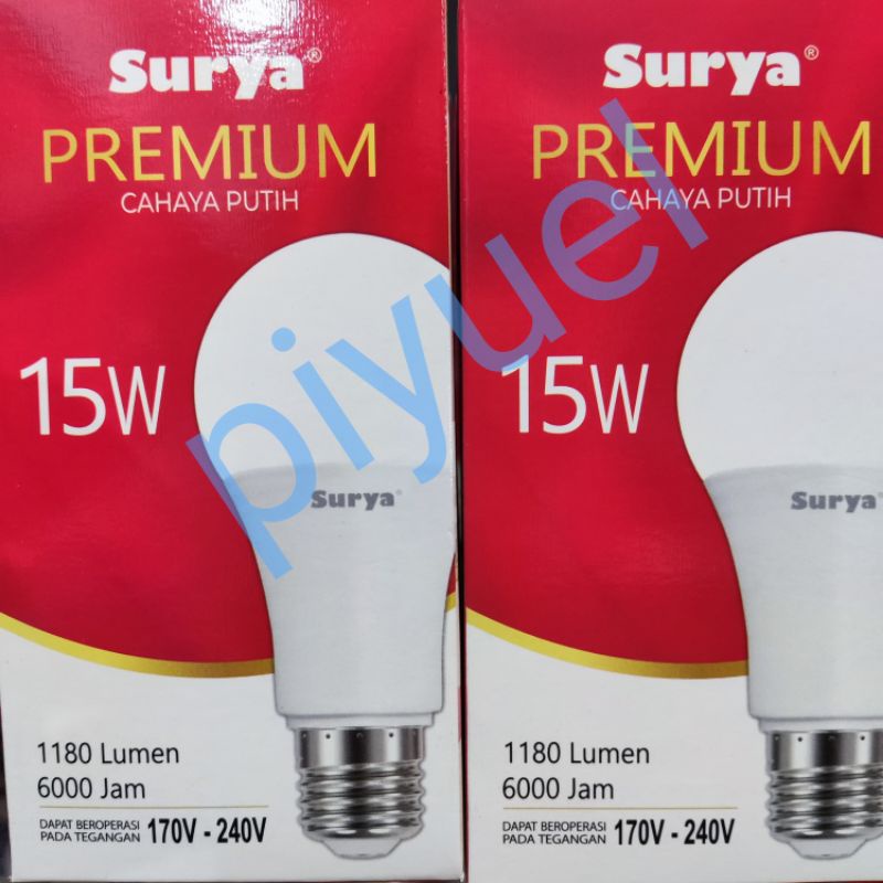 Jual lampu led 15w, 18w premium surya | Shopee Indonesia