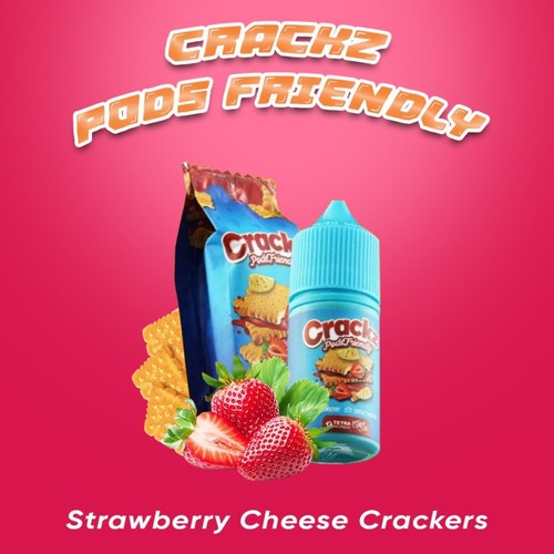 Jual LIQUID 30ML CRACKZ V1 STRAWBERRY CHEESE CRACKERZ | Shopee Indonesia