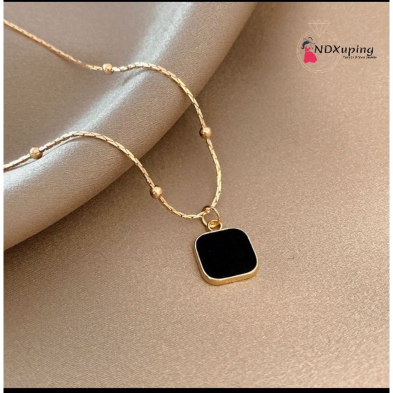 Jual Kalung Rantai Belut Bulat Biji Lada Petak Titanium Perhiasan ...