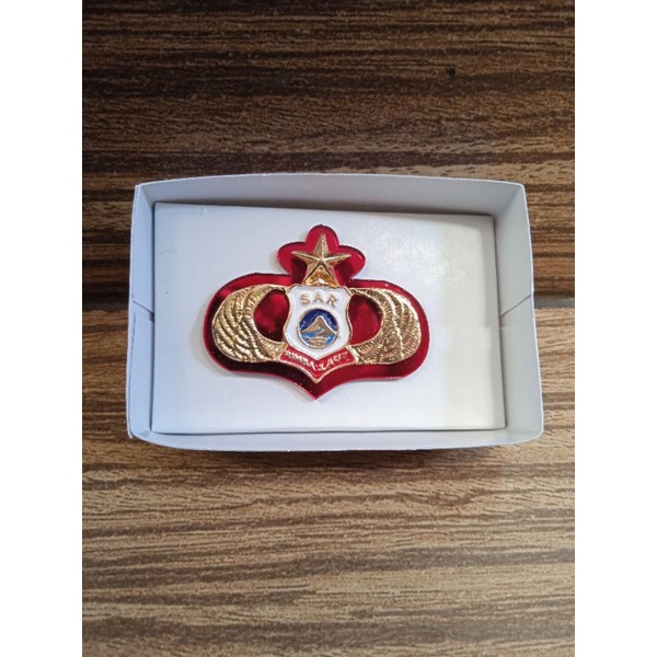 Jual brevet wing pin lencana sar polri mika | Shopee Indonesia