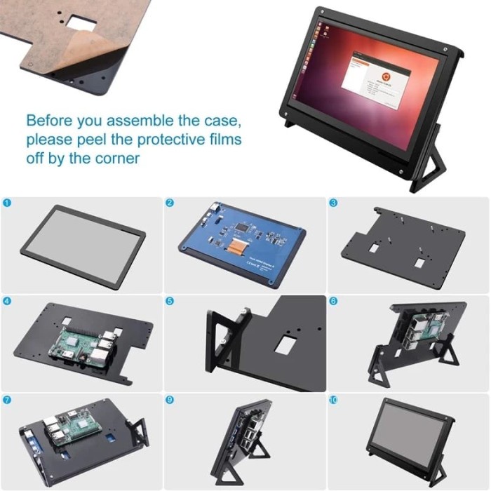 Jual Case Acrylic Bracket untuk LCD HDMI 7" inch Raspberry Pi | Shopee ...