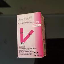Jual STRIP HB EASYTOUCH TEST HEMOGLOBIN REFILL EASY TOUCH ISI 25 / STIK ...