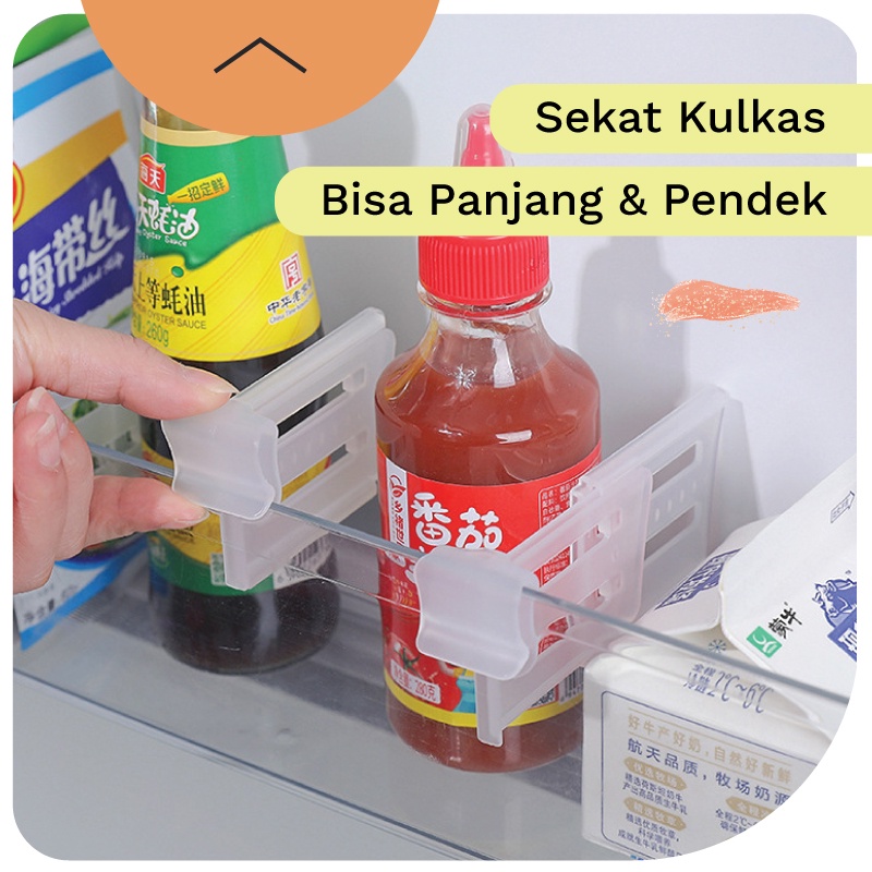 Jual Partisi Pemisah Pintu Lemari Es Extendable Panjang Pendek Bahan ...